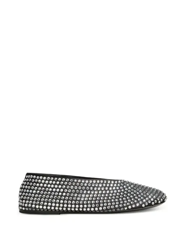Khaite Studded Ballerina Flats - Black
