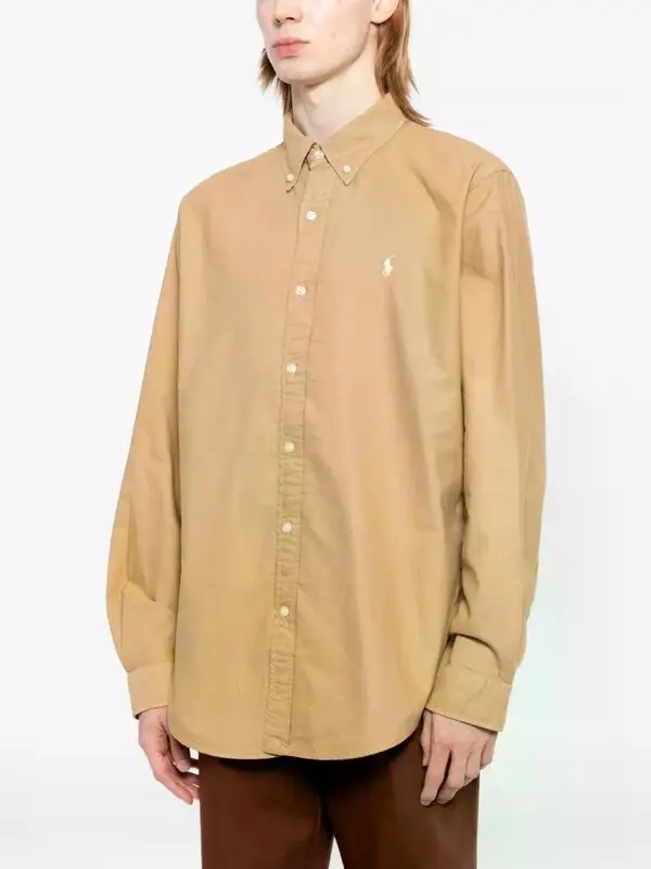 Polo Ralph Lauren Garment-dryed Oxford Shirt - Brown