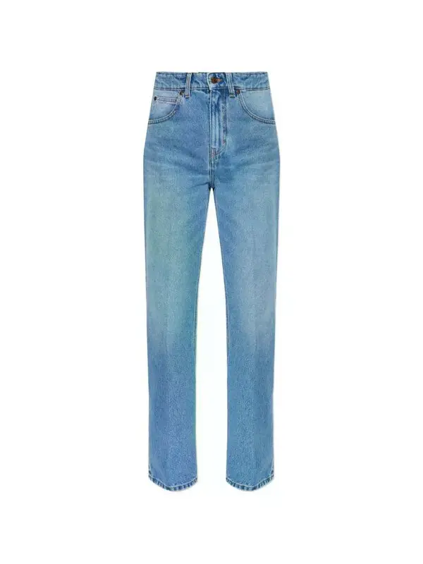 Victoria Beckham Patch-pocket Jeans - Blue