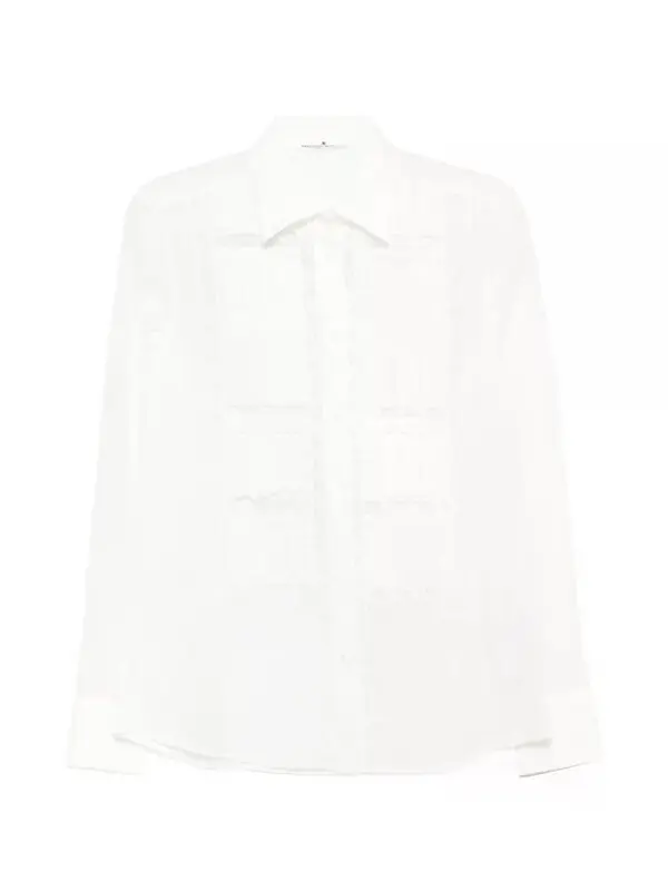 Ermanno Scervino Lace-trimmed Shirt - White