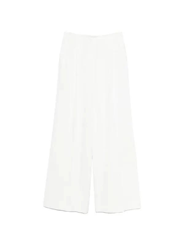 Ermanno Scervino Belt-loops Wide Leg Pants - White