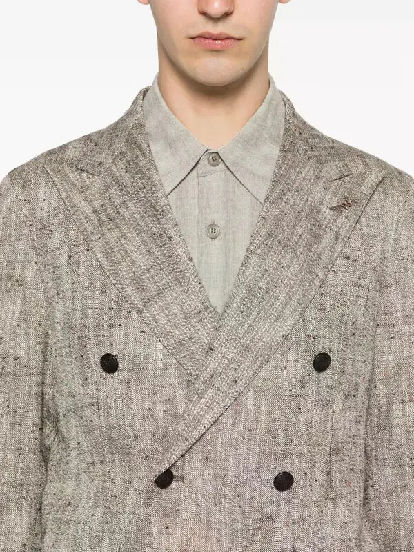 Tagliatore Vesuvio Double-breasted Blazer - Neutrals