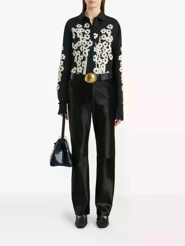 Khaite Argo Embroidered Top