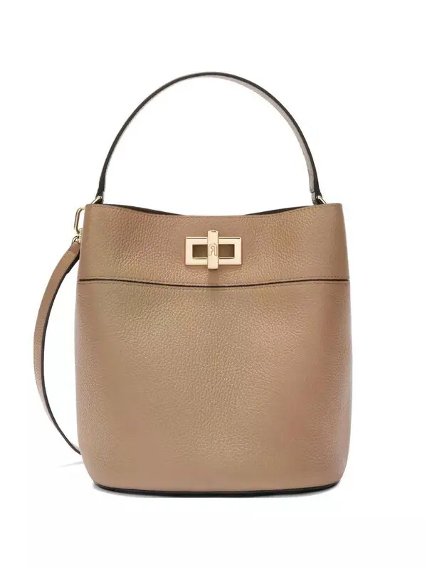 Furla Amelia Top-handle Bucket Bag - Neutrals