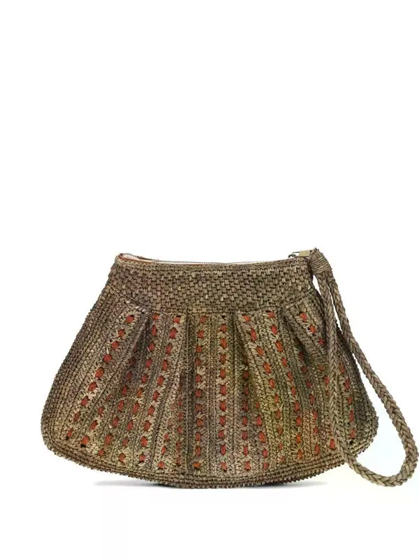 IBELIV Raffia Mezzo Clutch - Neutrals