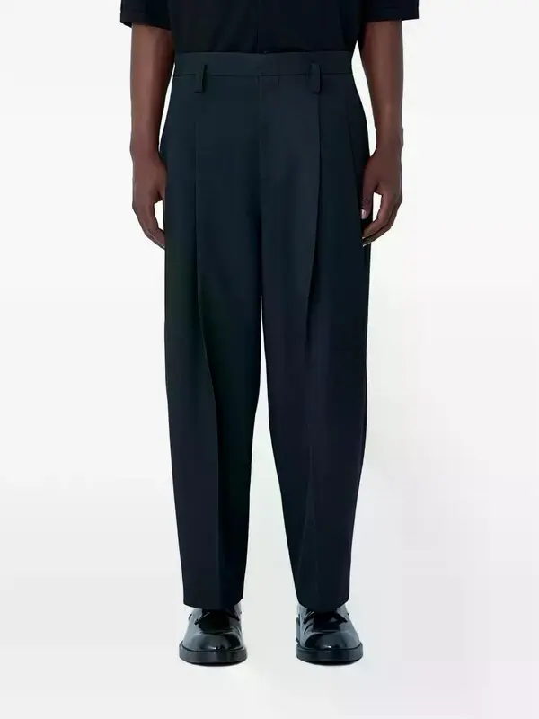 JIL SANDER Pleated Trousers - Black