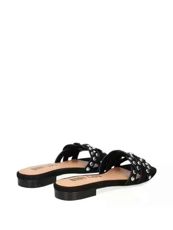 BIBI LOU Studded Braided Sandals - Black