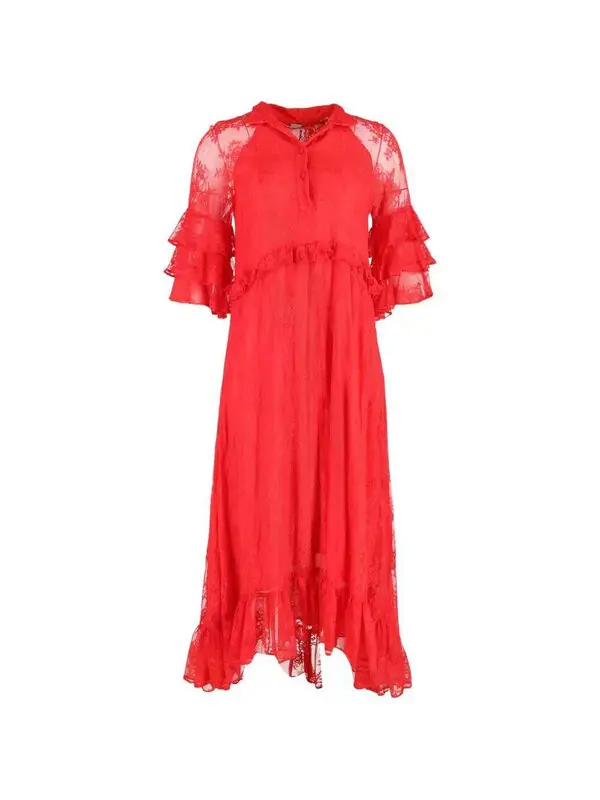 Dodo Bar Or Rossano Ruffled Dress - Red