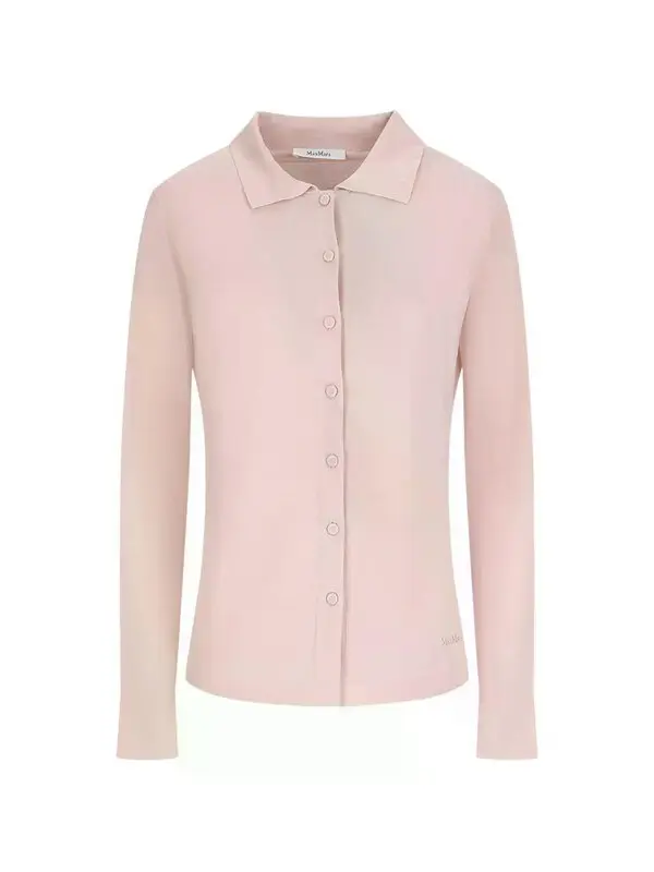 Max Mara Buttoned Collared Cardigan - Pink