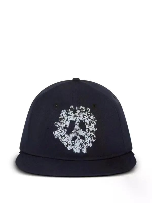 DENIM TEARS Peace Wreath Snapback Cap - Blue