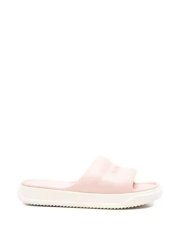 Moncler Altive Logo-embossed Slides - Pink