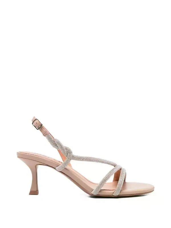 BIBI LOU Embellished Strap Sandals - Neutrals