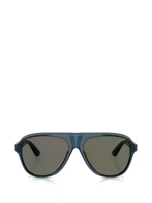 Oliver Spencer Pilot Frame Sunglasses - Blue