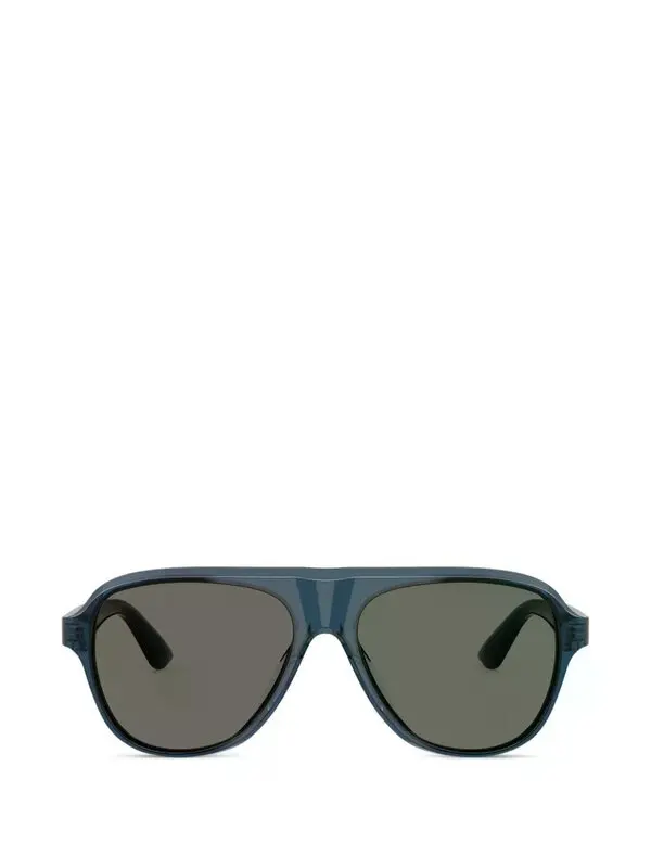 Oliver Spencer Pilot Frame Sunglasses - Blue