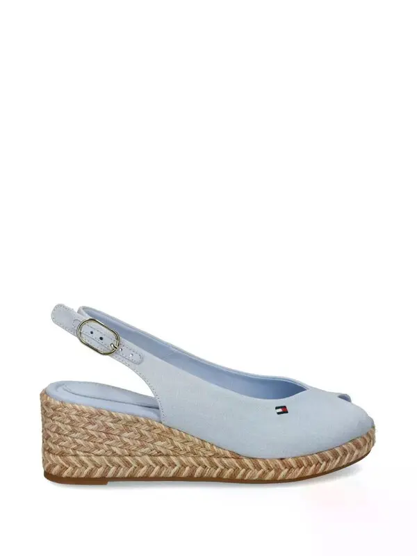 Tommy Hilfiger Wedge Buckle Sandals - Blue