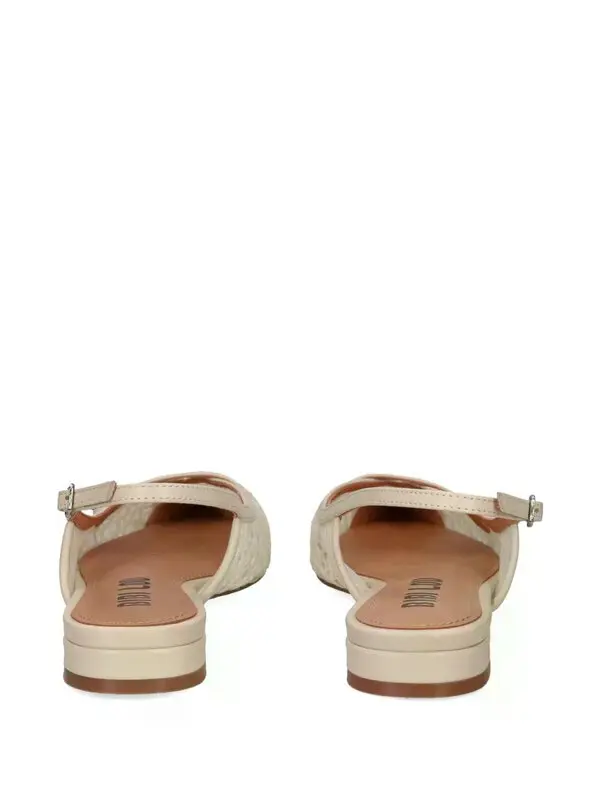 BIBI LOU Xaia Lace Pointed Pumps - Neutrals