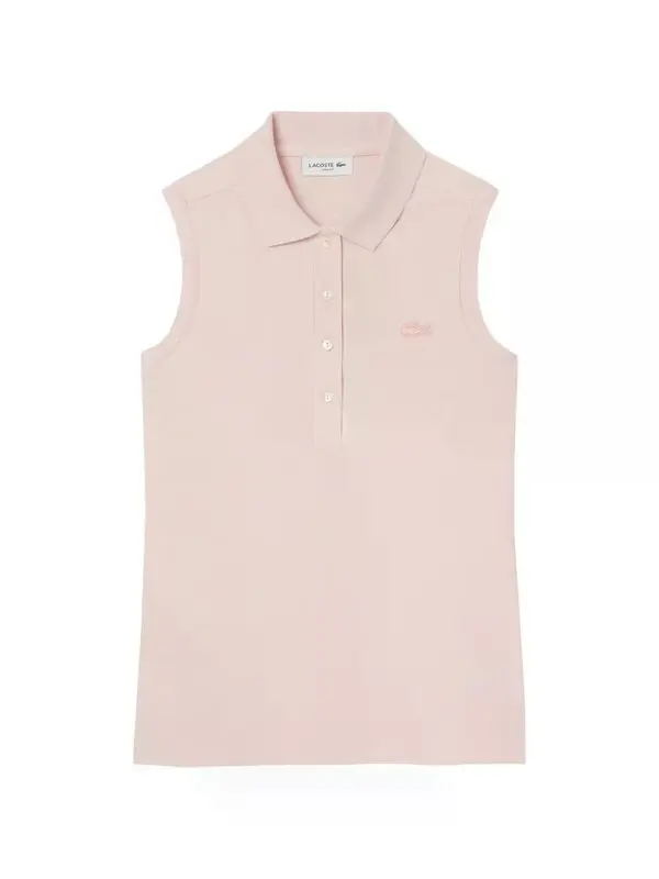 Lacoste L.12.d Sleeveless Polo Top - Pink