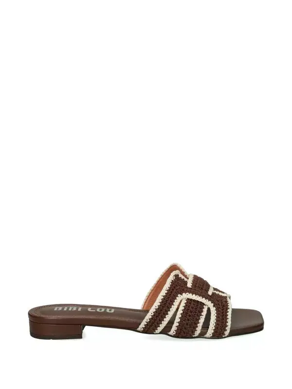 BIBI LOU Holly Woven Strap Sandals - Brown
