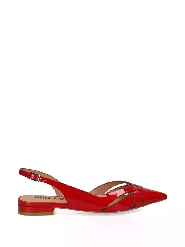 BIBI LOU Nolia Woven-strap Leather Pumps - Red