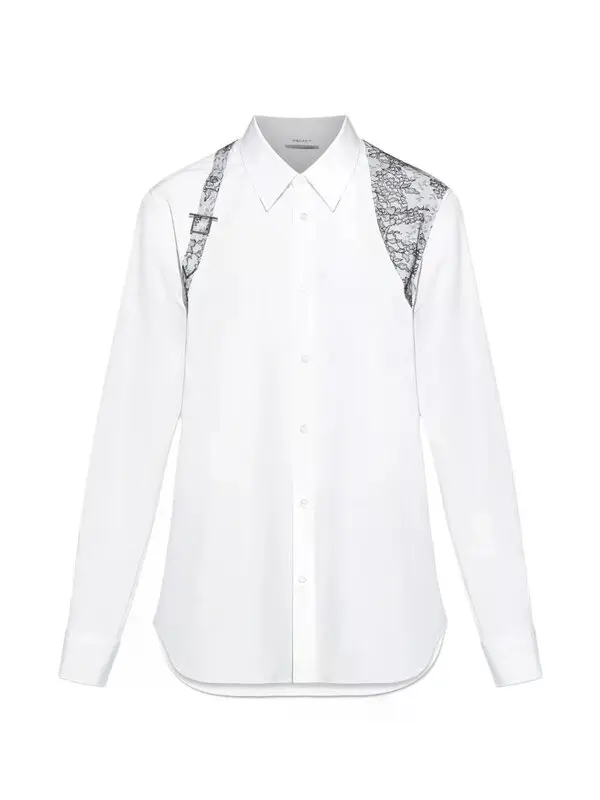 Alexander McQueen Lace-detail Shirt - White