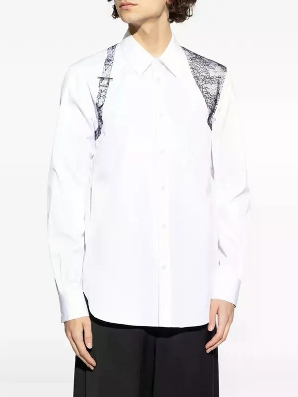 Alexander McQueen Lace-detail Shirt - White