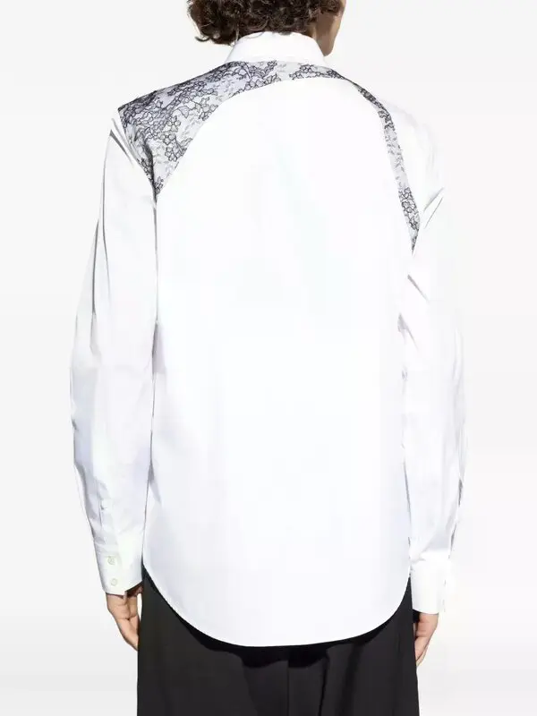 Alexander McQueen Lace-detail Shirt - White