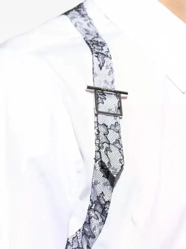 Alexander McQueen Lace-detail Shirt - White