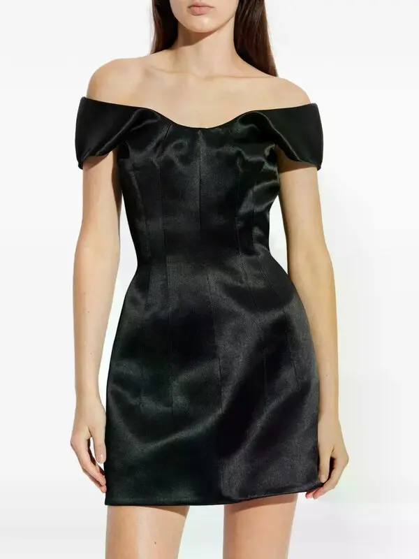Alexander McQueen Off-shoulder Mini Dress