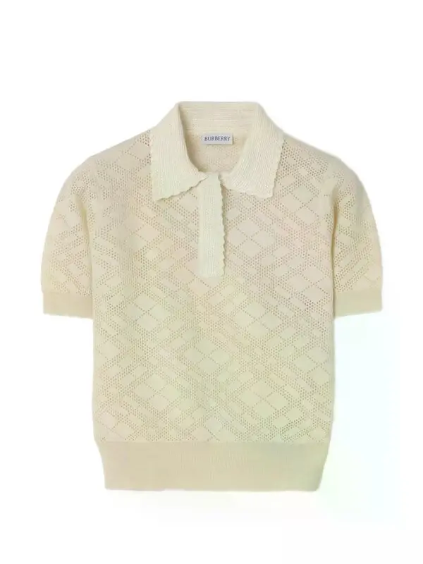 Burberry Check-pattern Polo Top - Neutrals