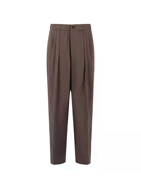 Giorgio Armani Pleated Trousers - Brown