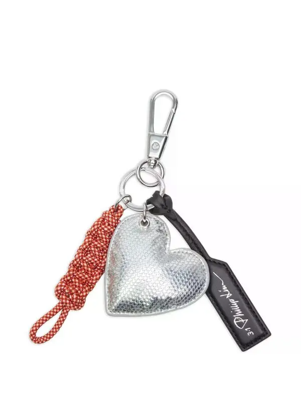 3.1 Phillip Lim Heart Braid Keyring - Silver