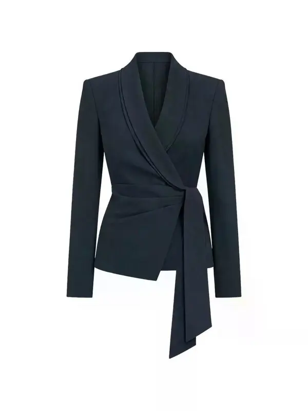 Patrizia Pepe Tie-belt Blazer - Black