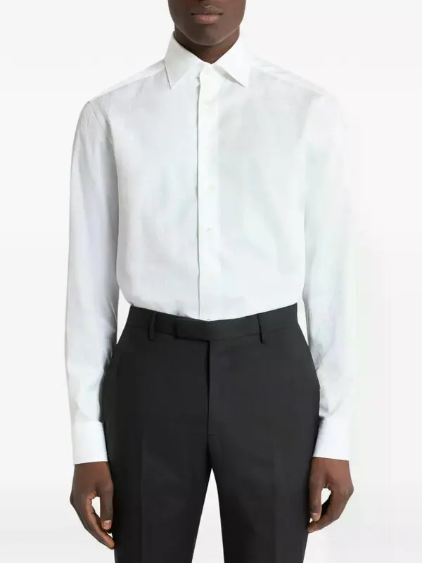 Etro Jacquard Motif Shirt - White
