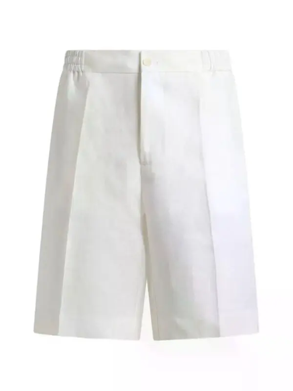 Etro Plain-coloured Linen Shorts - White