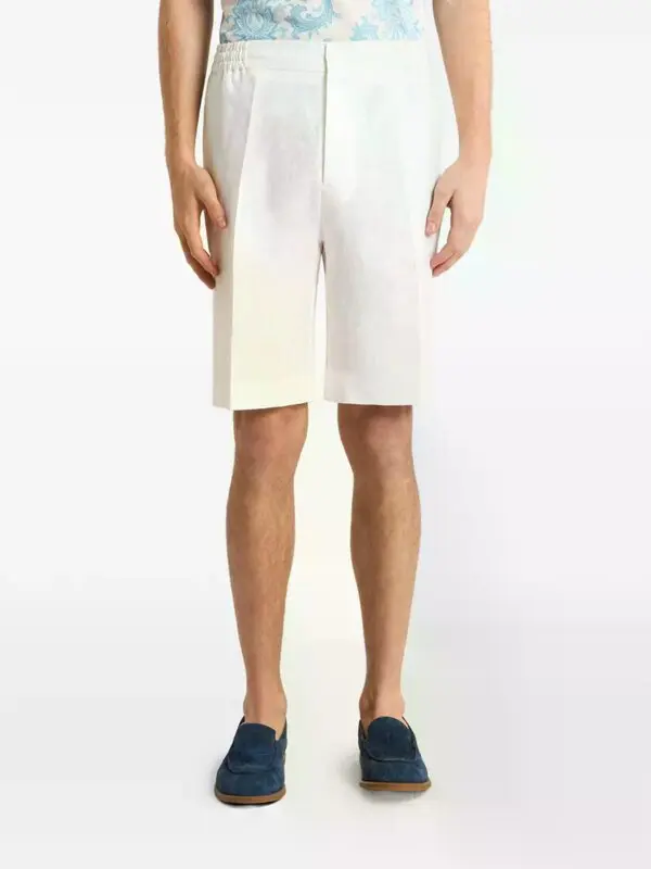 Etro Plain-coloured Linen Shorts