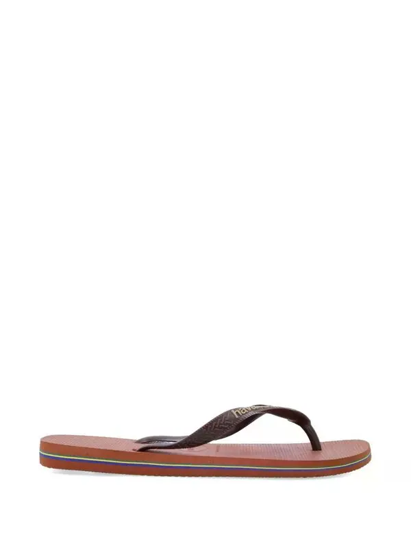 Havaianas Brasil Logo Chevron Flip-flops - Brown