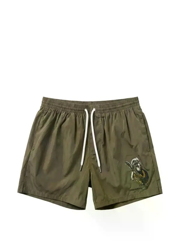 Dsquared2 Embroidered Swim Shorts - Green