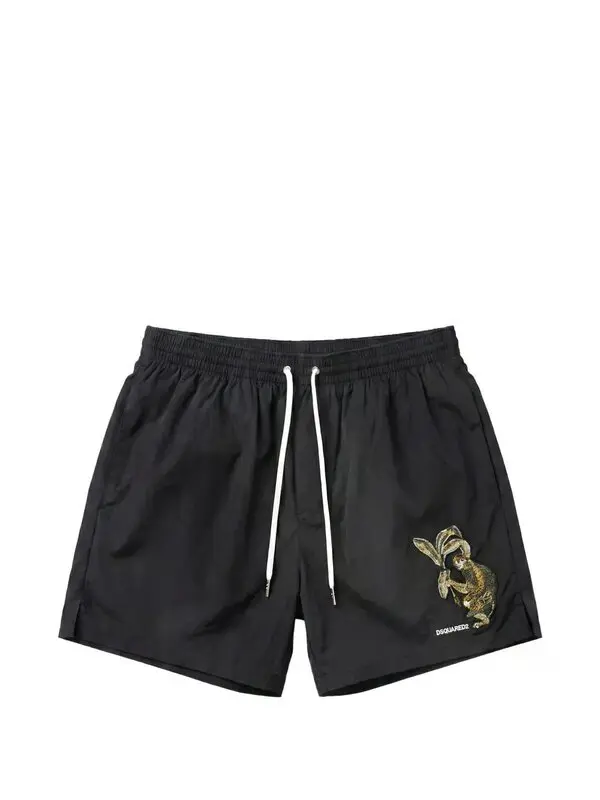 Dsquared2 Logo Swim Shorts - Black