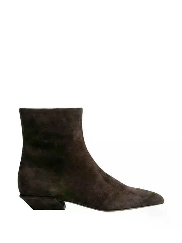 Paris Texas Bettina Suede Ankle Boots - Brown