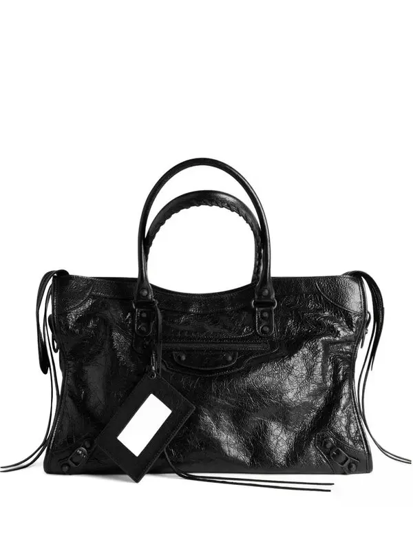 Balenciaga Large Le City Shoulder Bag - Black