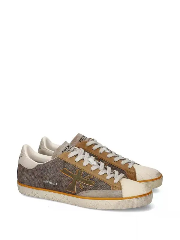 Premiata Steven 8051 Panelled Sneakers - Brown