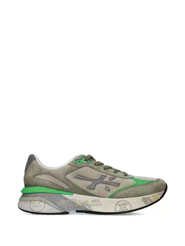 Premiata Moerun 8076 Logo-appliqué Sneakers - Green
