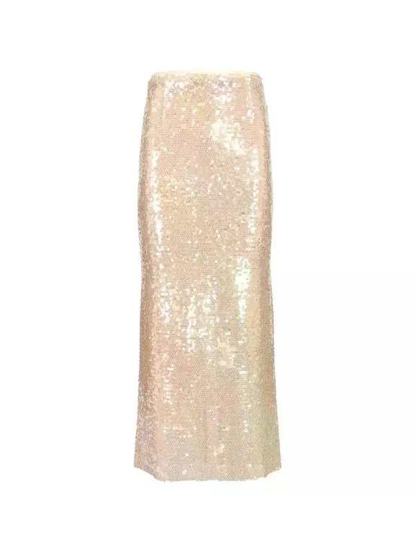 FORTE_FORTE Pencil Skirt With Sequins - Neutrals