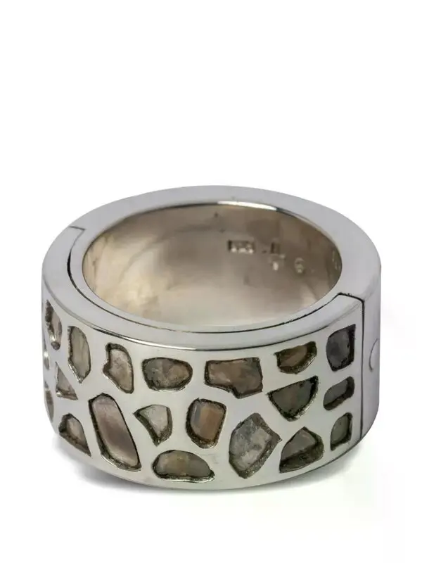 PARTS OF FOUR Polished Diamond Band Ring