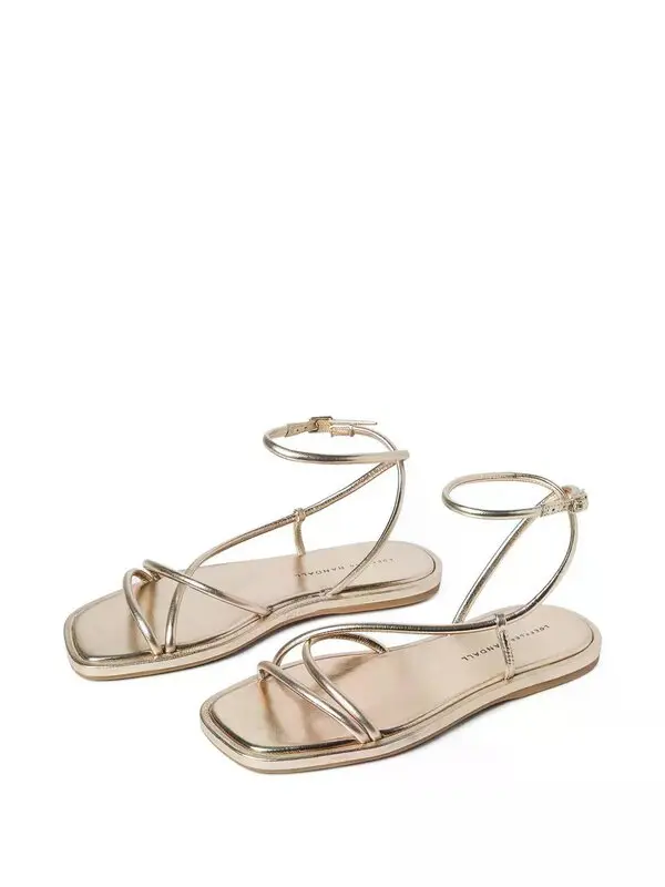 LOEFFLER RANDALL Noor Strappy Flat Sandals - Gold