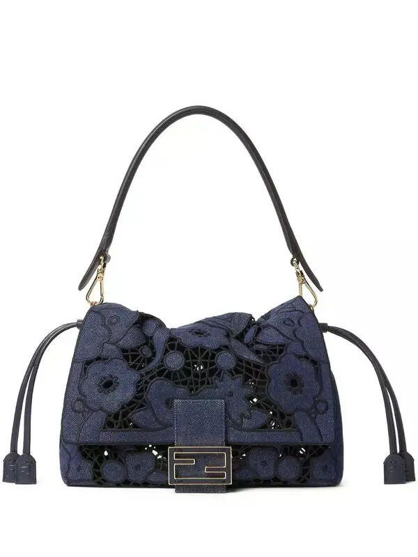 Fendi Medium Mamma Baguette Shoulder Bag - Blue