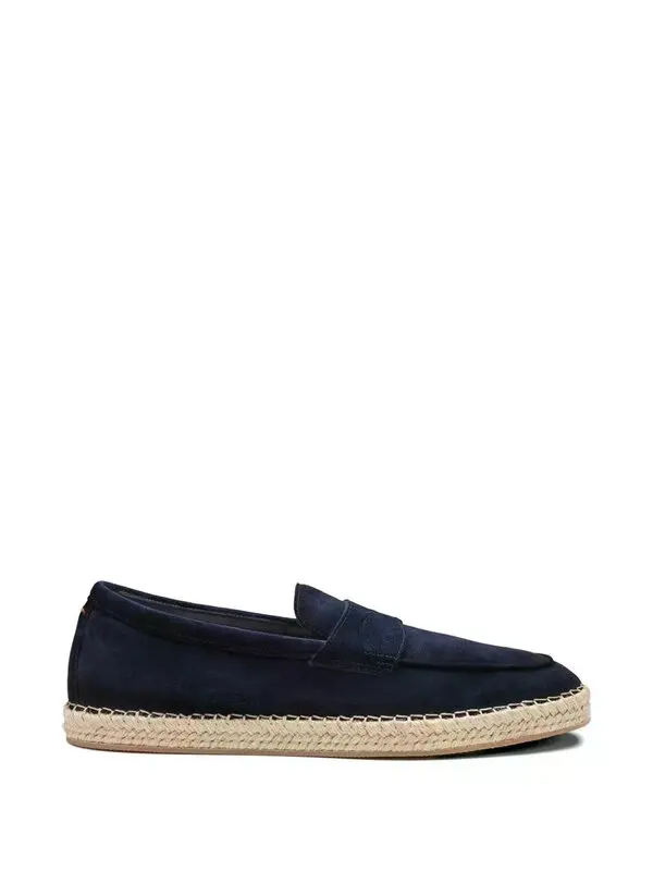 Santoni Suede Espadrilles - Blue