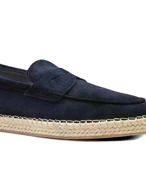 Santoni Suede Espadrilles - Blue
