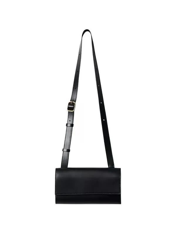 THE ROW Buckle-strap Cross Body Bag - Black