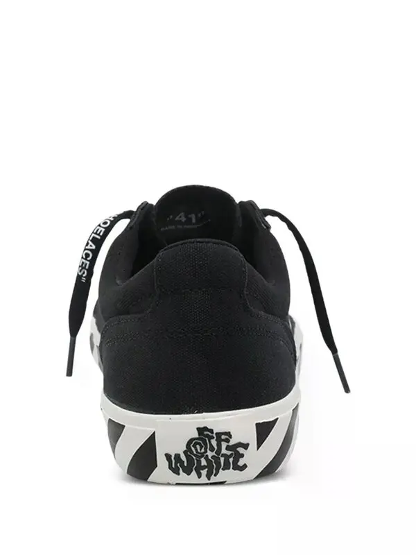 Off-White Vulcanized Logo-striped Sneakers - Black